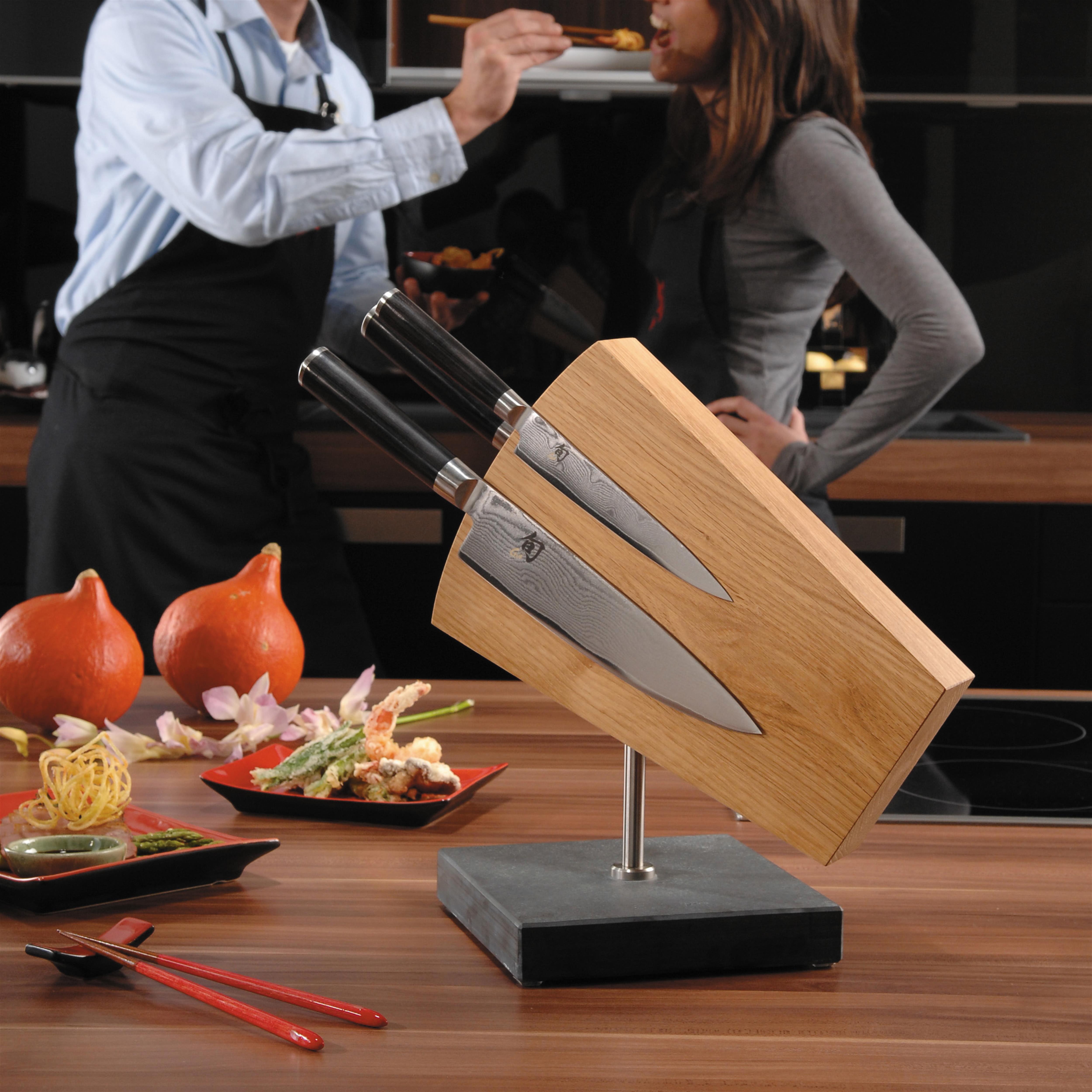 Shun knife block store